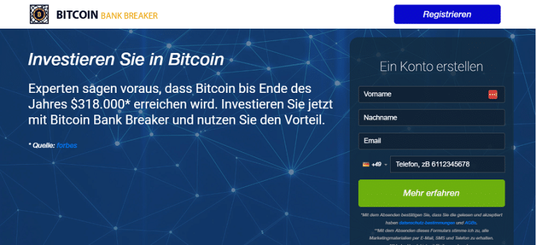 Bitcoin Bank Breaker Erfahrungen 2025 ️ Test & Gebühren